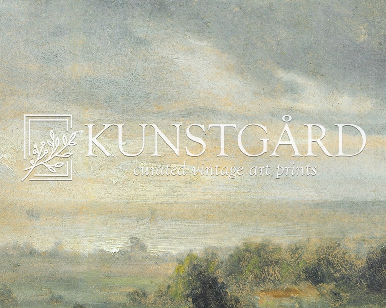 Vintage Landscape Oil Painting Muted Landscape Print - Etsy
