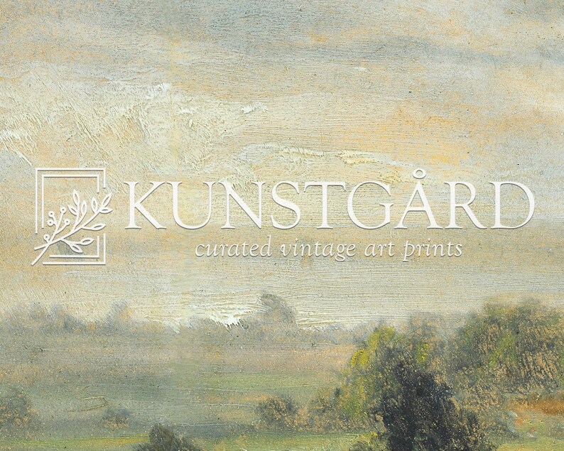 Vintage Landscape Oil Painting Muted Landscape Print - Etsy