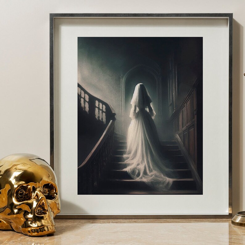 Dark Academia Victorian Ghost Woman Halloween Ghost Bride - Etsy