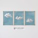 Baby Blue Cloud SET of 3 Prints, Nursery Wall Decor Sky Blue Cloud ...