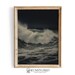 Dark Ocean Painting SET of 2 Prints | Rough Sea Poster | Moody ...