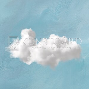 Baby Blue Cloud SET of 3 Prints, Nursery Wall Decor Sky Blue Cloud ...