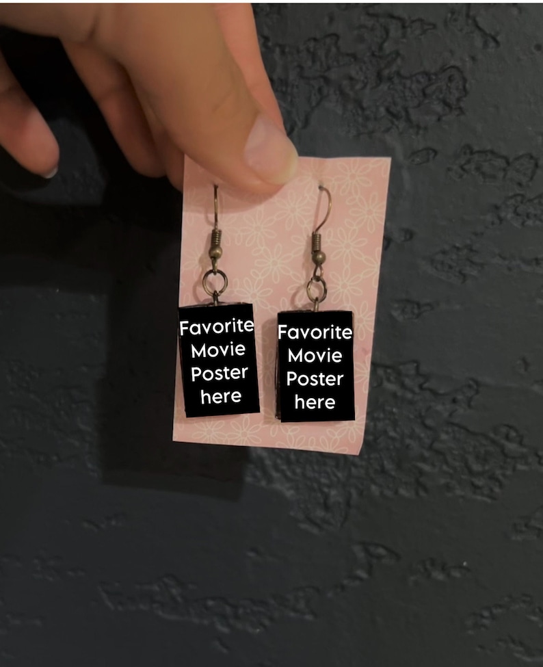 Custom Movie Poster Earring - Etsy