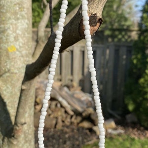 Beaded Vsco Necklace Turquoise and White Seed Beads Choker Beach ...
