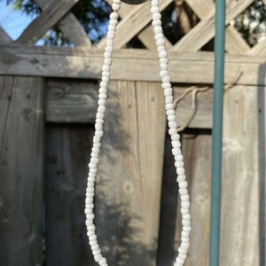 Beaded Vsco Necklace Turquoise and White Seed Beads Choker Beach ...