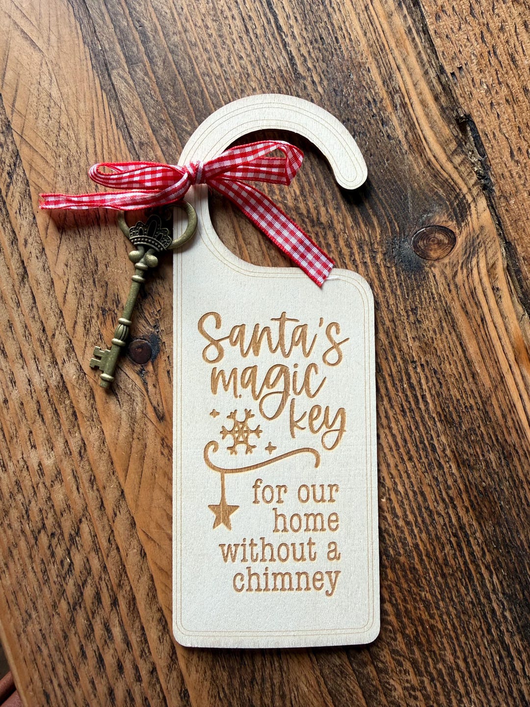 Santa’s Magic Key Door Hanger & Key - Etsy