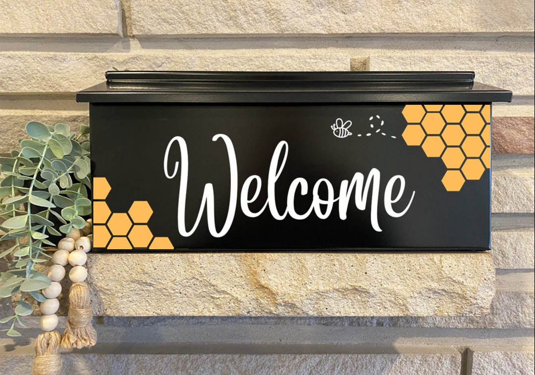 Customizable Bumblee Bee Mailbox BLACK or WHITE - Etsy Canada