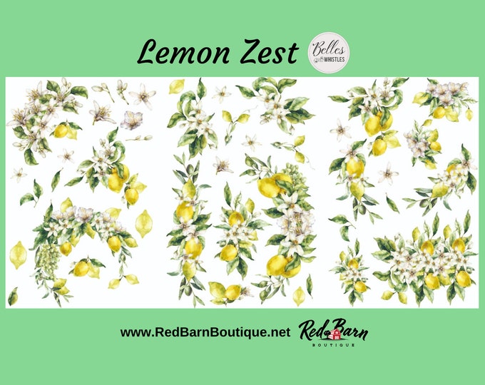 Lemon Zest | Rub on Transfers | Dixie Belle Belles and Whistles ...