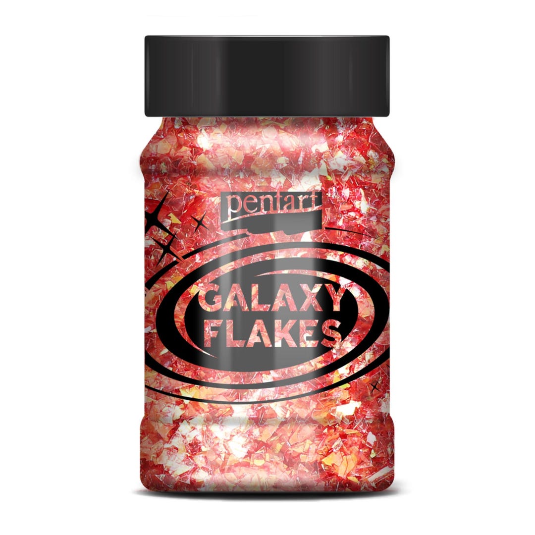 Red Gold | Galaxy Flakes | Pentart Galaxy Flakes | Mixed Media | 1g - Etsy
