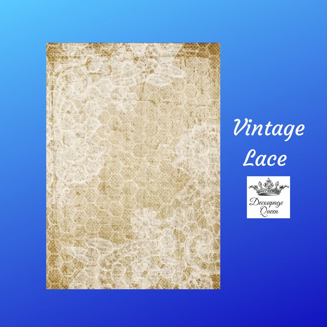 Vintage Lace | Rice Paper Decoupage | Decoupage Queen | A3 - Etsy