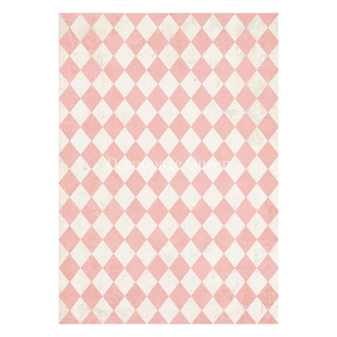 Pink and Ivory Harlequin | Teresa Rene Art | Designed in the USA ...