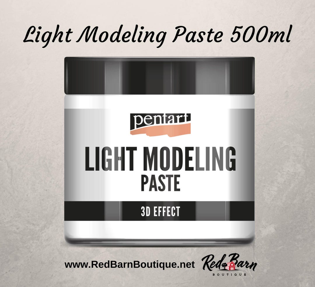 Light Modeling Paste | Pentart | Mixed Media | Textured Paste | 500ml ...