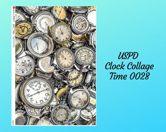 Clock Rice Paper - Etsy