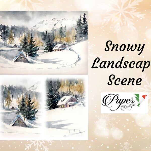 Landscape Scene Decoupage Paper - Etsy