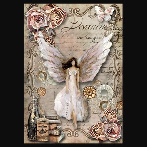 Angels Among Us | Rice Paper Decoupage | Decoupage Queen | 2 Sizes - Etsy
