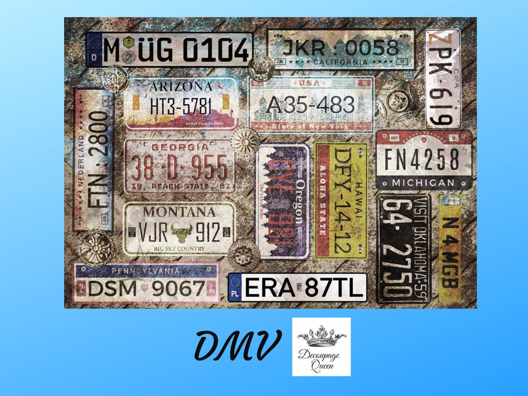DMV | Decoupage Queen | Rice Paper Decoupage | A4 | RETIRED - Etsy