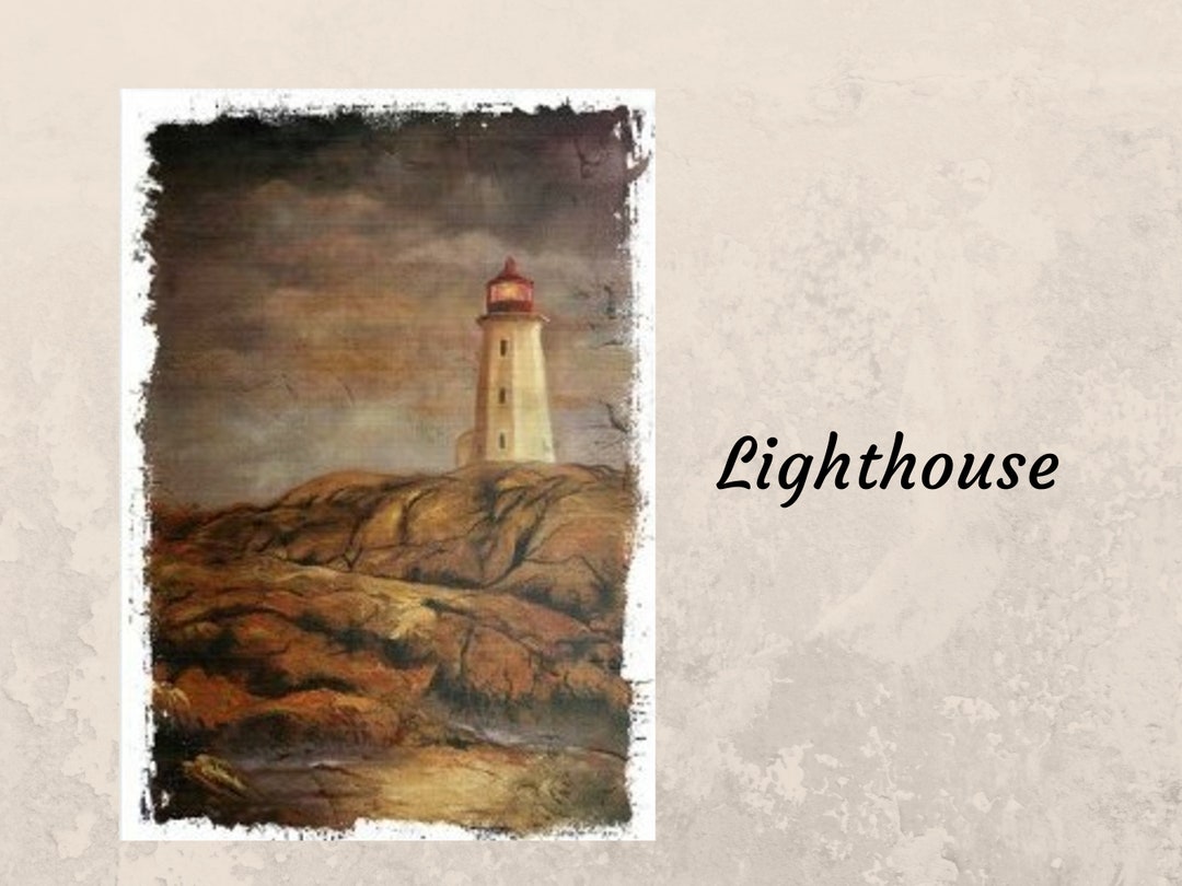 Lighthouse | Paper Designs | Rice Paper Decoupage | A2 & A1 - Etsy