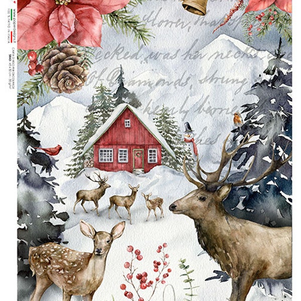 Christmas Rice Paper - Etsy