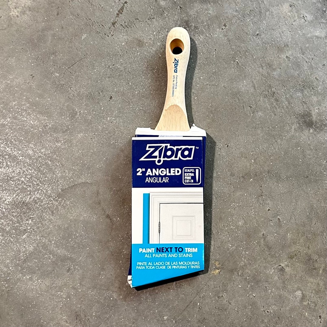 2” Angled Paint Brush | Short Handle | Zibra - Etsy