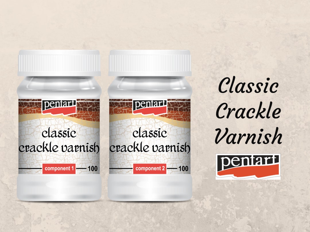 Crackle Classic Varnish 2 Step Pentart 100ml Set - Etsy