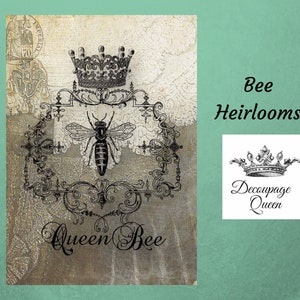 Bee Heirlooms | Rice Paper Decoupage | Decoupage Queen | A2 16.5" X 23. ...