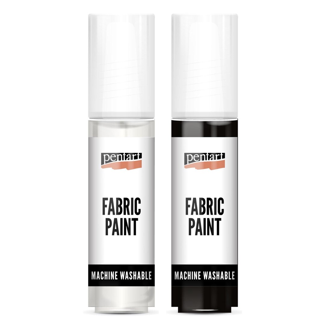 White or Black | Fabric Paint | Matte | Mixed Media | Pentart | 2 ...