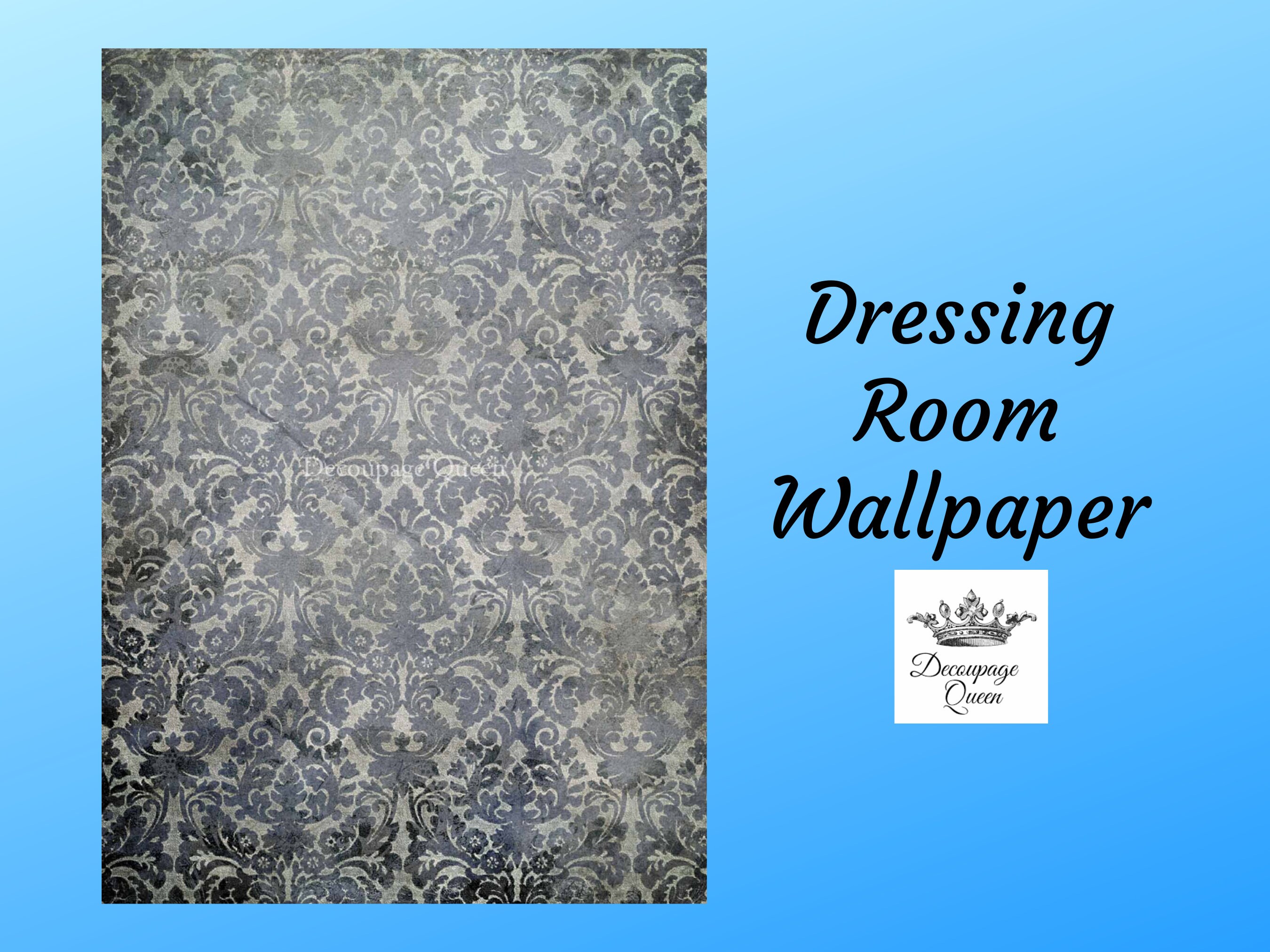 Dressing Room Wallpaper Rice Paper Decoupage Decoupage - Etsy