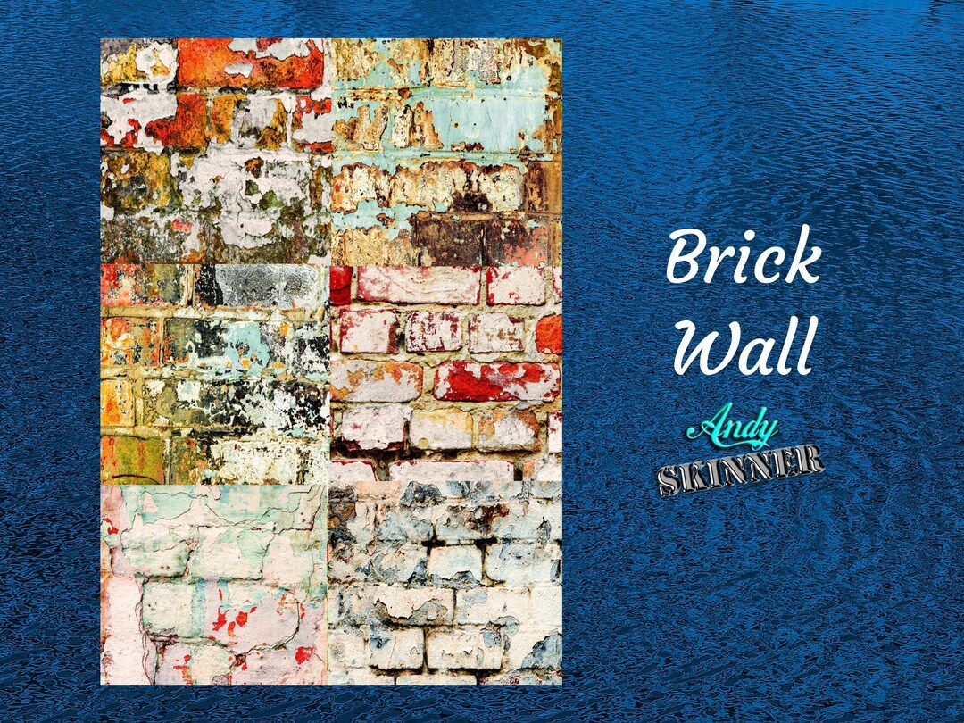 Brick Wall | Andy Skinner | Rice Paper Decoupage | A4, A3 | RETIRED - Etsy