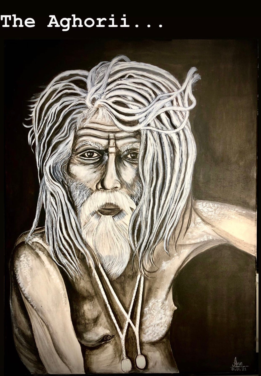 The Aghori Painting - Etsy