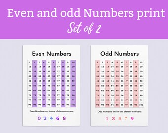 All Even Numbers - Etsy