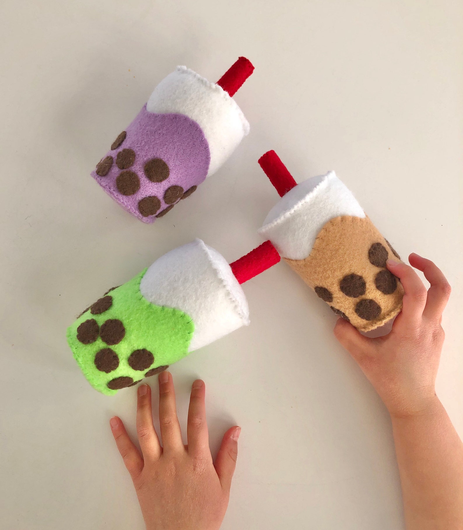 Felt Play Food Bubble Tea - Etsy