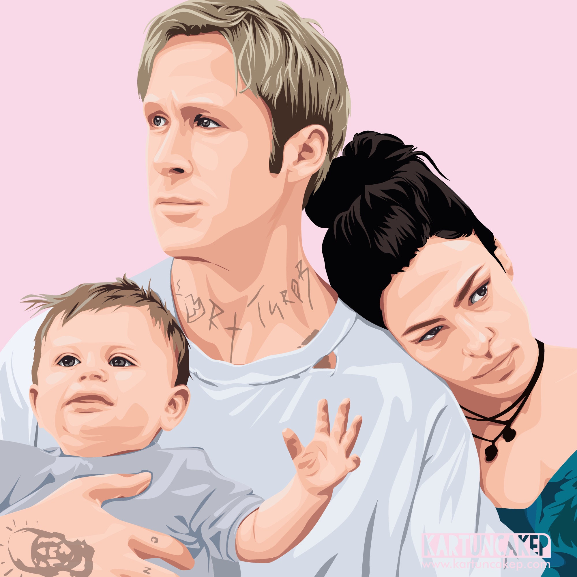 Celebrity Family Portrait
