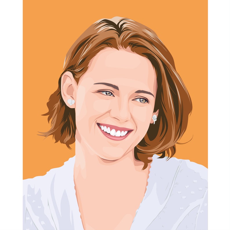 Custom Cartoon Portrait Vector Illustration Cartoon - Etsy