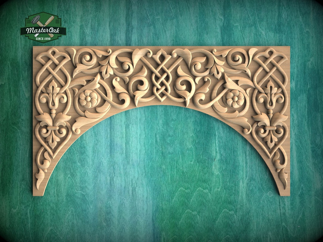 Decorative Wooden Arch Onlay – Ideal for Classic and Rustic Décor ...