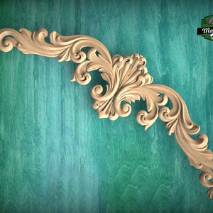 Royal Elegance: Carved Wooden Arch Onlay by Masteroak, 1pc, Unpainted ...