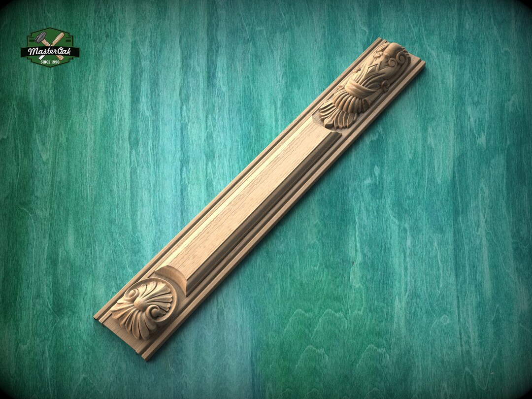 Carved Pilaster Od Wood, Antique Style Decorative Wooden Pilaster ...