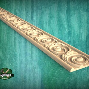Traditional Swirling Pattern Moulding - Ornate Wood Accent for Rustic ...