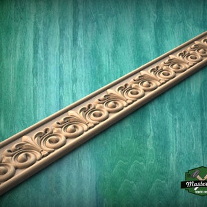 French Style Carved Wooden Moulding – Classic Decorative Border, 40 ...