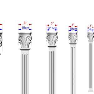 Elegant Wooden Single Corinthian Pilaster , Wood Pilaster, 1pc ...