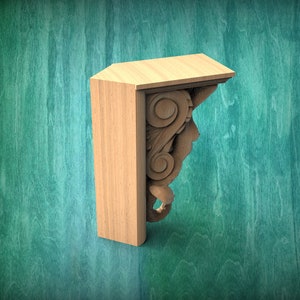 Custom Order Corbel Mermaid of Wood for the Corner, Unpainted - Etsy
