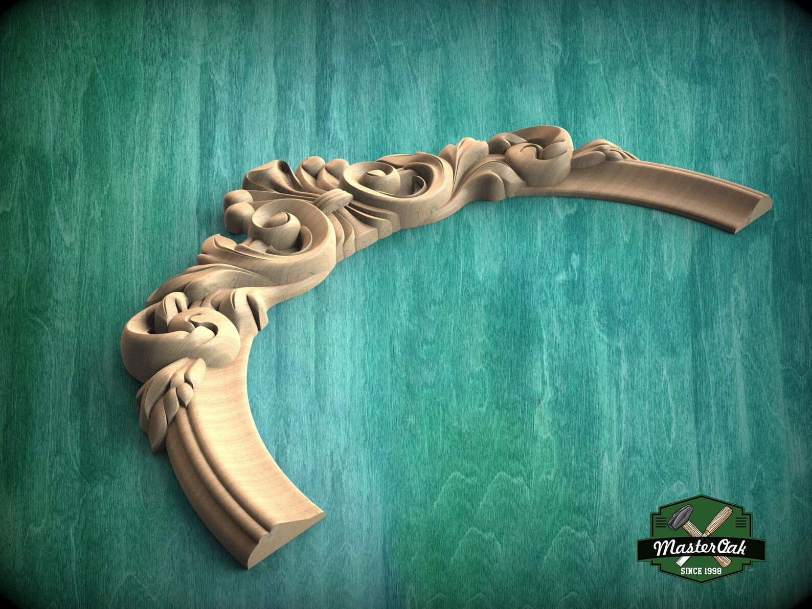 Baroque Style Wooden Arch Decoration – Classic Swirls and Foliage ...
