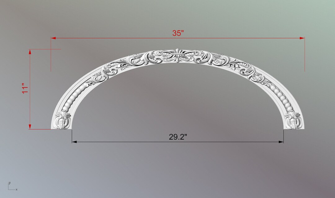 Custom Order Carved Wood Arch - Acanthus Leaf, 1pc, Home Wall ...