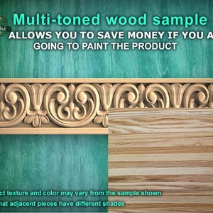 Wooden Moulding With Botanical Motif - Classic Rococo Flourish Style ...