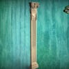 Walnut Wood Post Pillars, Architectural Furniture Pilasters, Antique ...