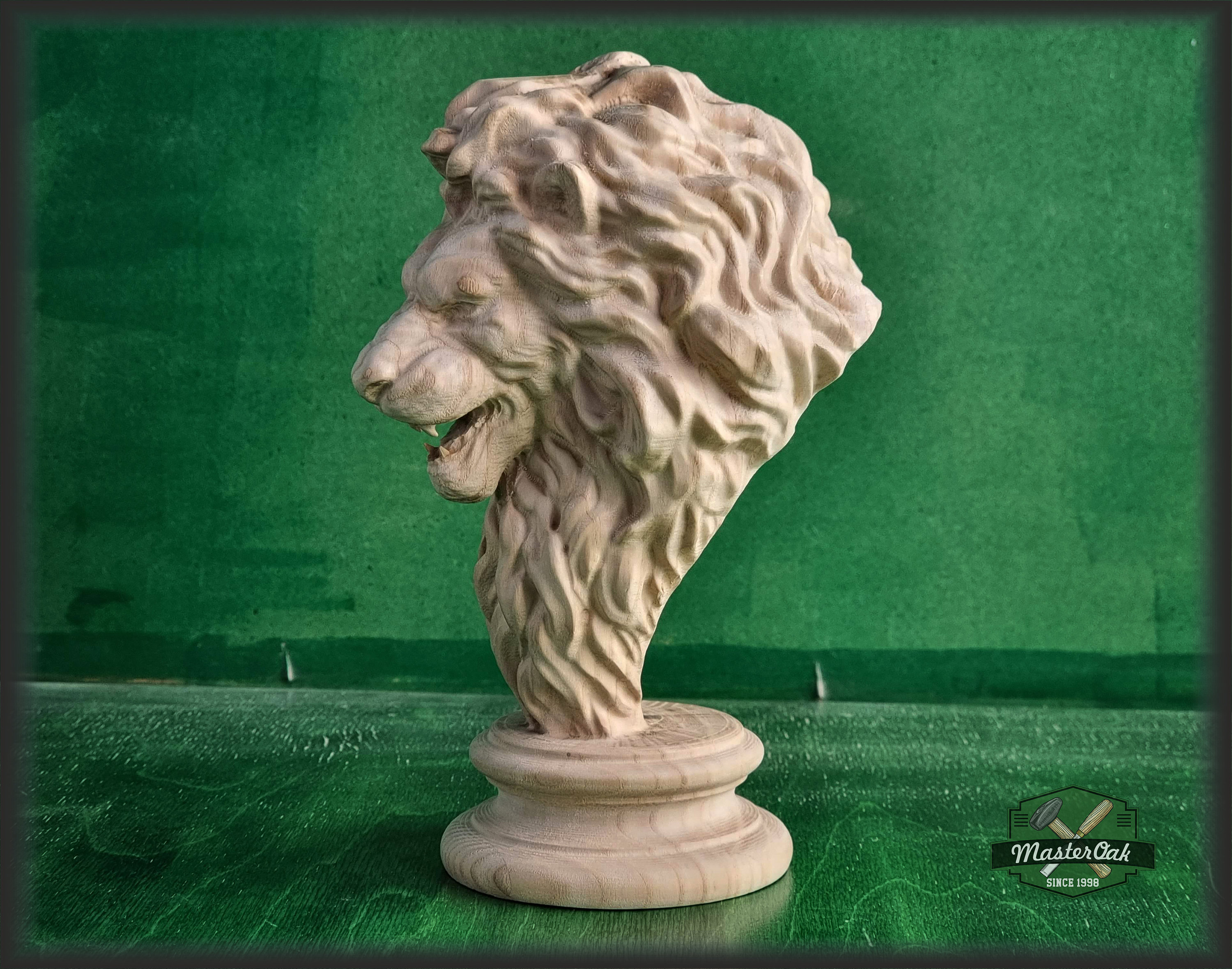 Lion Wooden Finial Lion Statue for Staircase Newel Post Lion - Etsy
