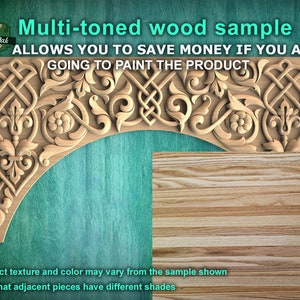 Decorative Wooden Arch Onlay – Ideal for Classic and Rustic Décor ...