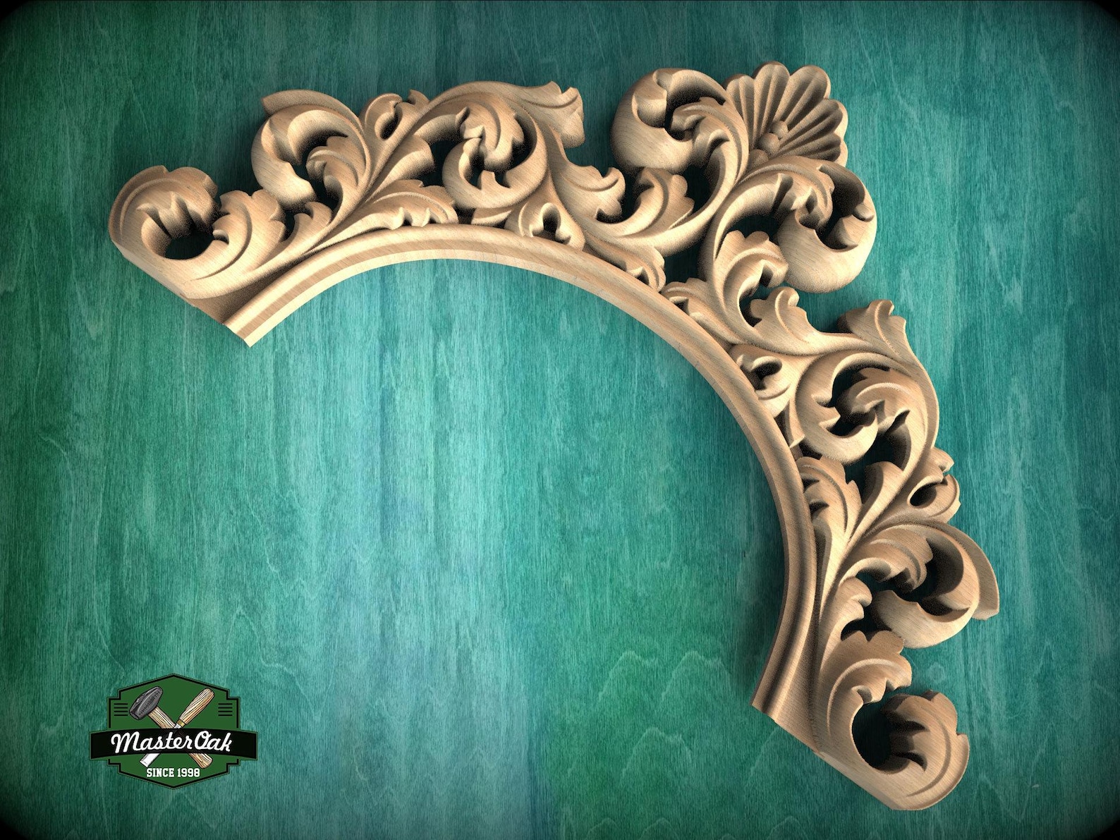 Baroque-style Carved Arch Trim - Luxurious Door Onlay With Foliage, 1pc ...