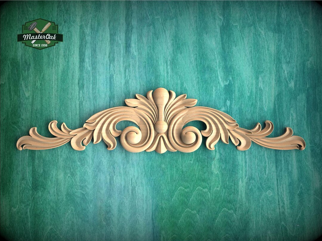 Baroque Leaf Scroll Crest for Furniture and Wall Decoration - Etsy