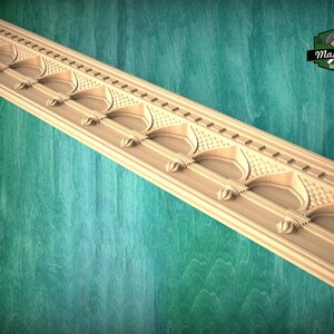 Architectural Carved Neo Gothic Tracery Cornice - Classical Crown ...