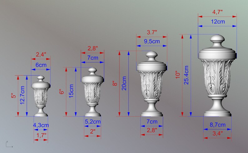 Round Newel Post Cap With Acanthus Leaves - Etsy